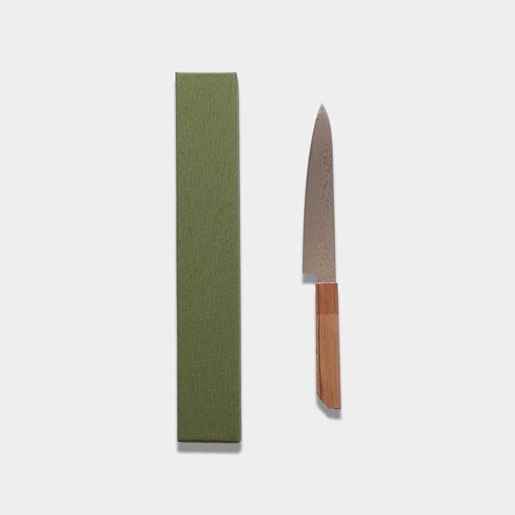 COBALT STAINLESS INTERRUPT 69 LAYER DAMASCUS PETTY KNIFE 150MM OAK OCT ...
