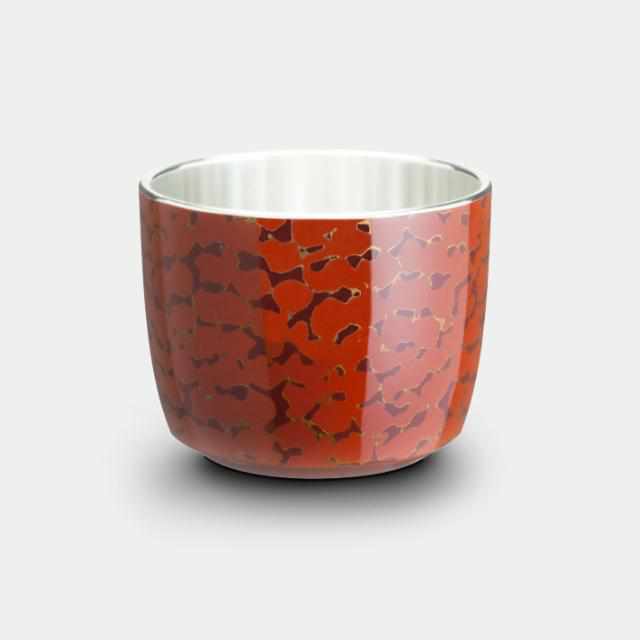 TSUGARU FINISH GUINOMI TANG DYNASTY RED, Sake Cup, Osaka Naniwa Suzuki ...