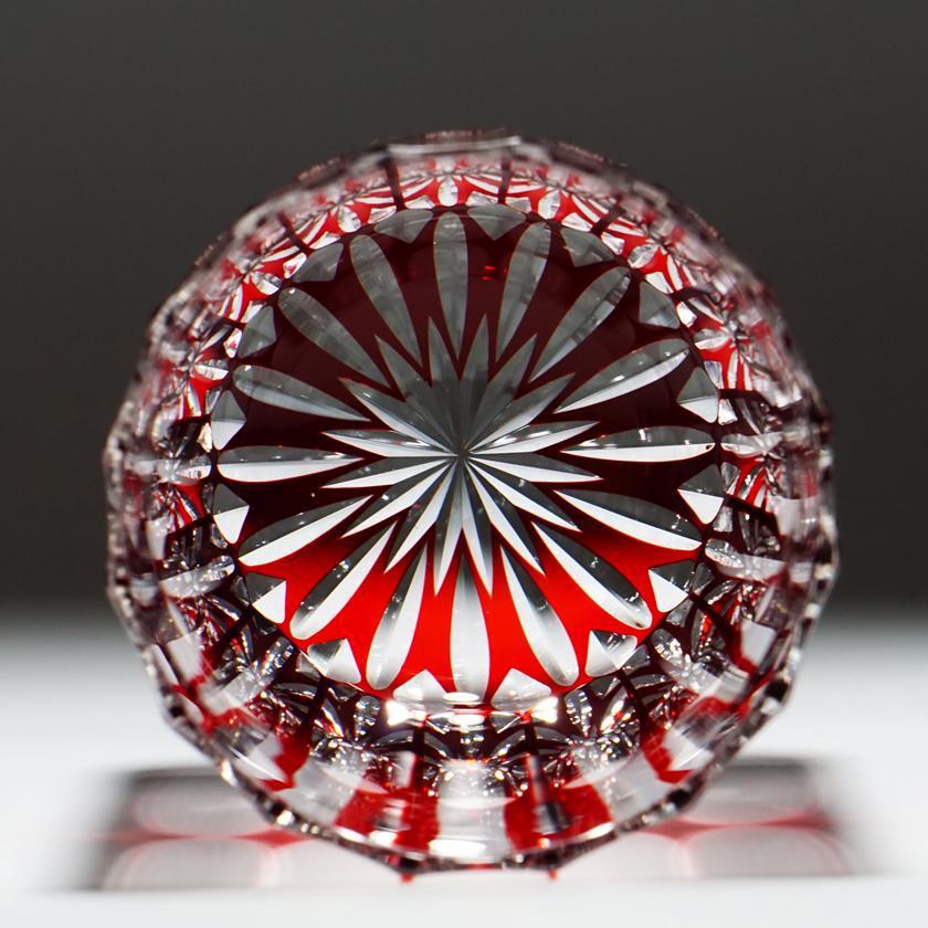 RINZEN RED, Rocks Glass, rinzen Kiriko ｜ARTISAN